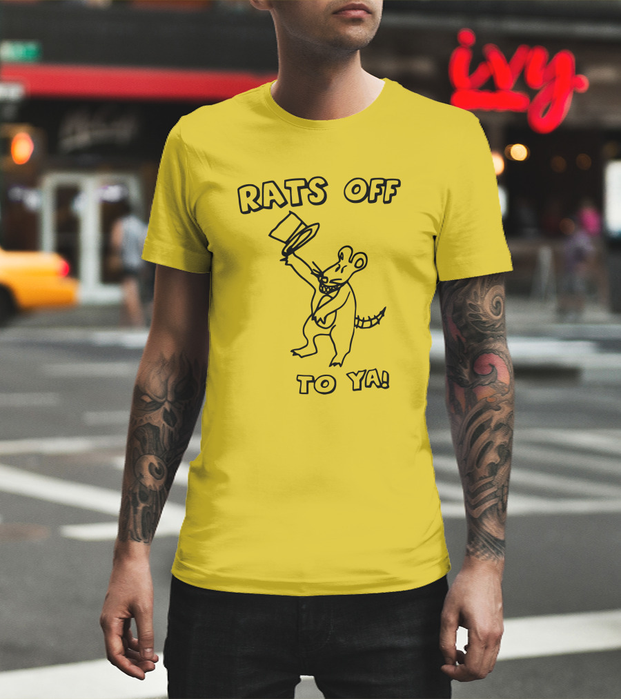 Rats Off To Ya Dancing Rat Top Hat T-Shirt