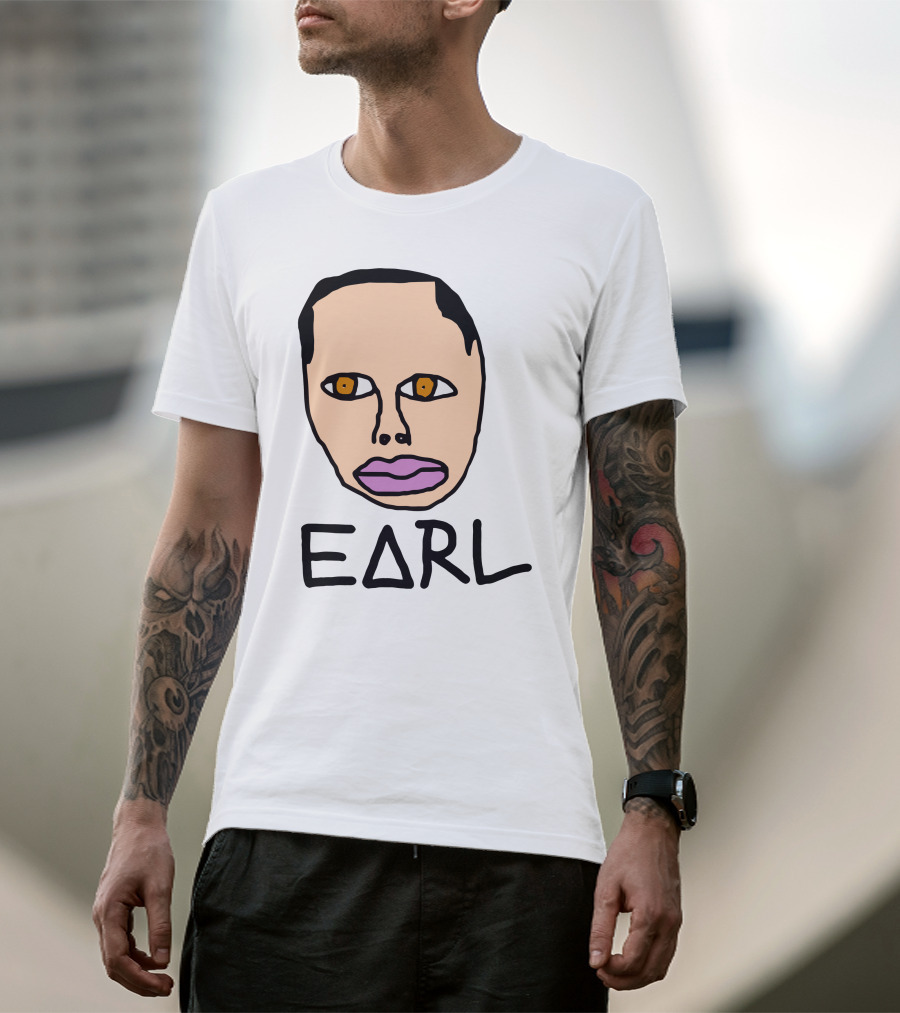 Earl Sweatshirt Odd Future Free Earl Face Drawing T-Shirt