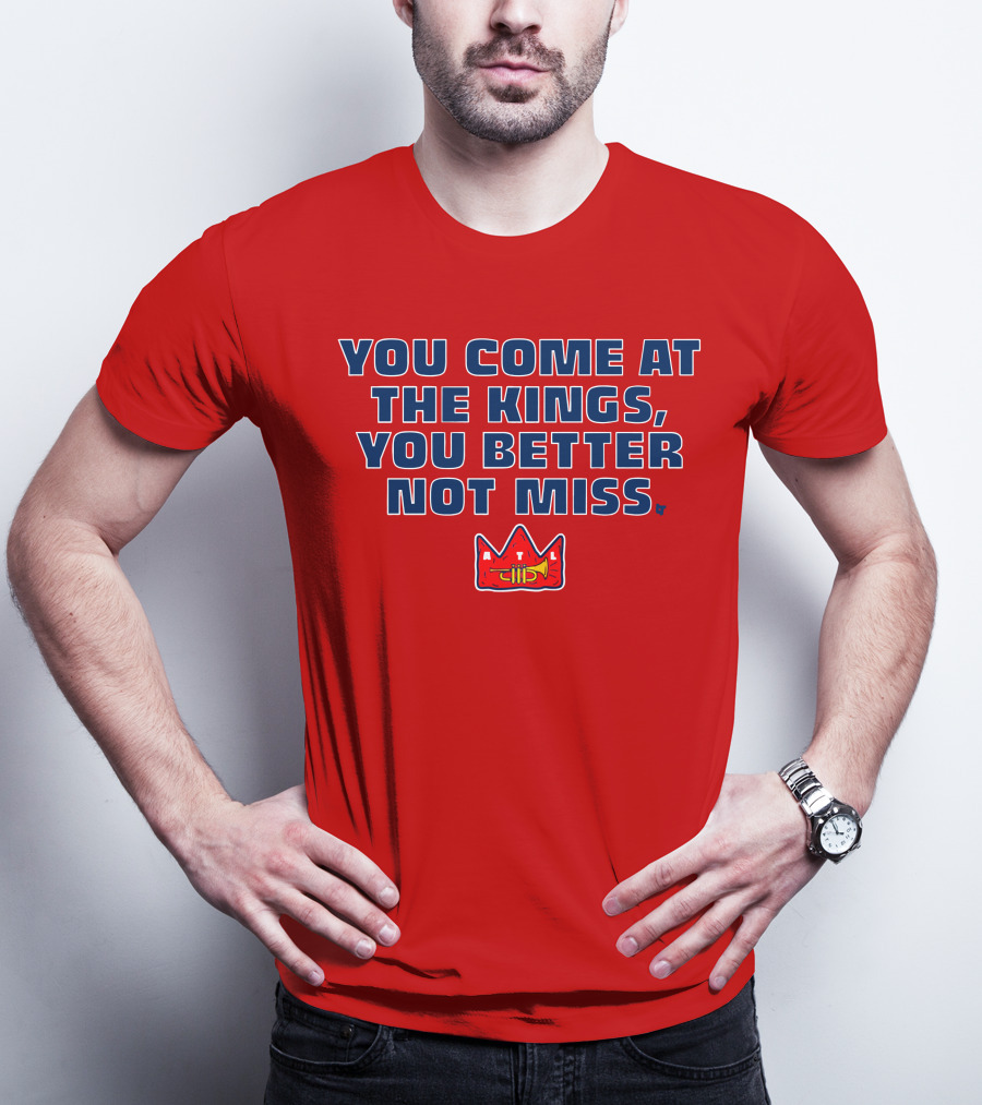 You Come At The Kings Crown Symbol Bold Warning T-Shirt