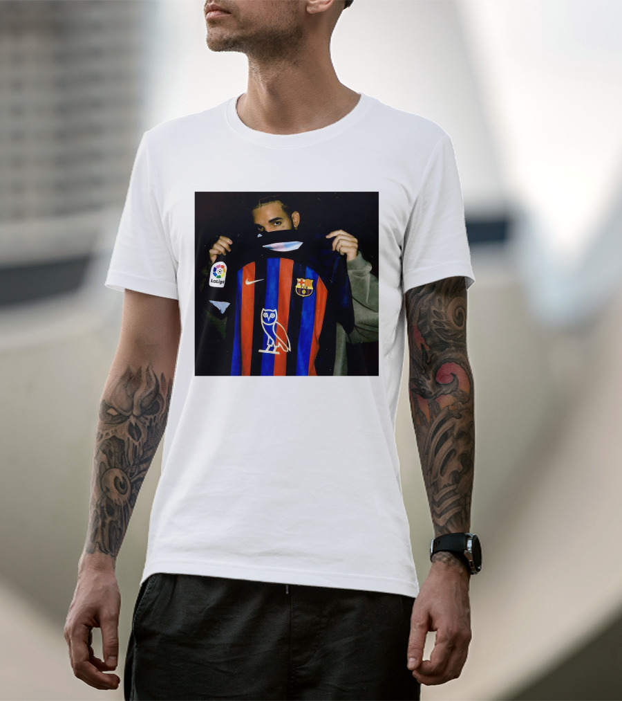 Drake Barcelona La Liga OVO FC Barcelona Jersey T-Shirt