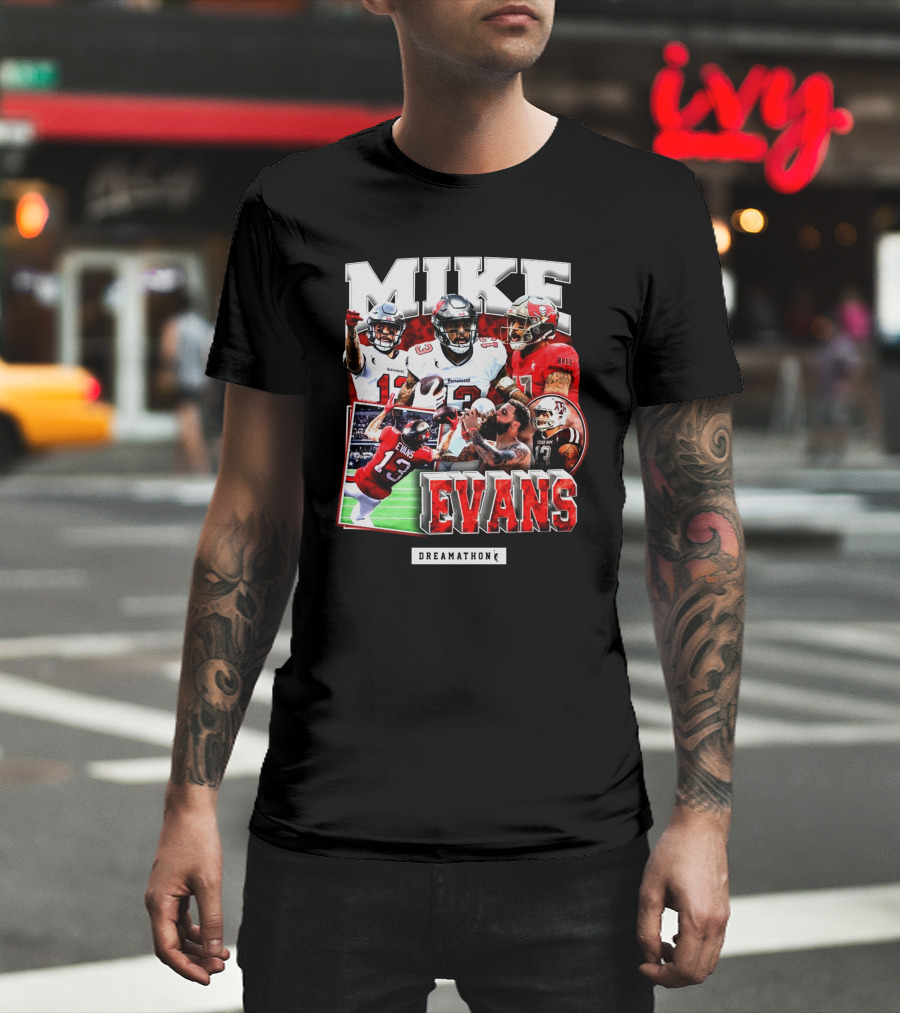 Mike Evans Dreamathon Football Photos Collage T-Shirt