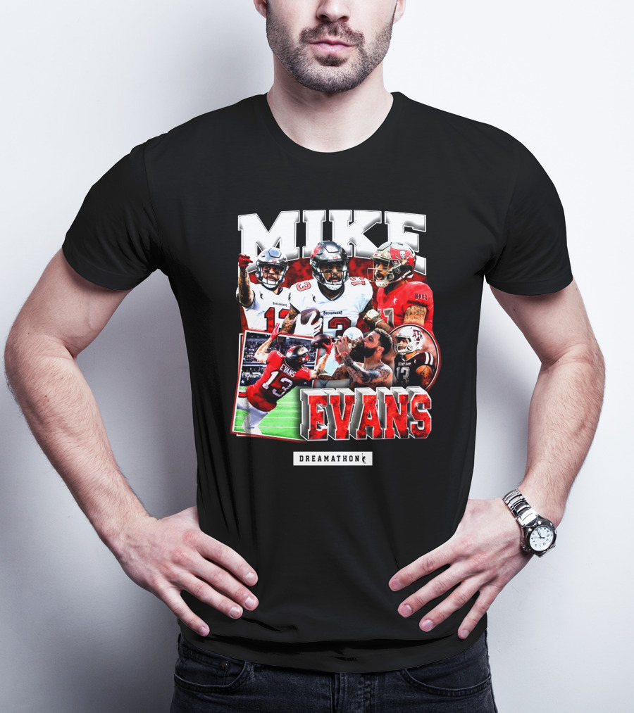 Mike Evans Dreamathon Football Photos Collage T-Shirt