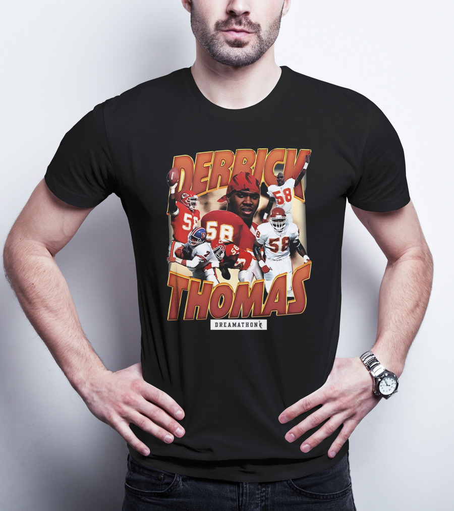 Derrick Thomas Dreamathon Football Legends 58 T-Shirt