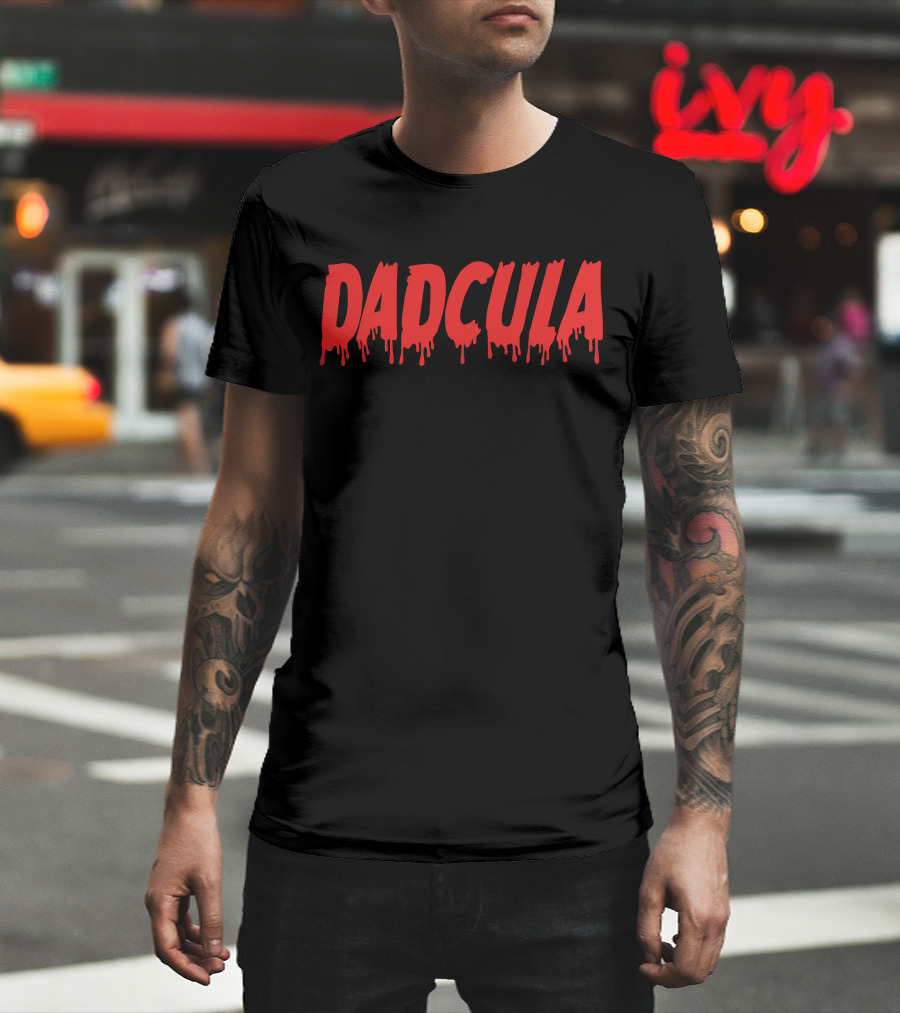 DADCULA Red Spooky Dripping Halloween T-Shirt