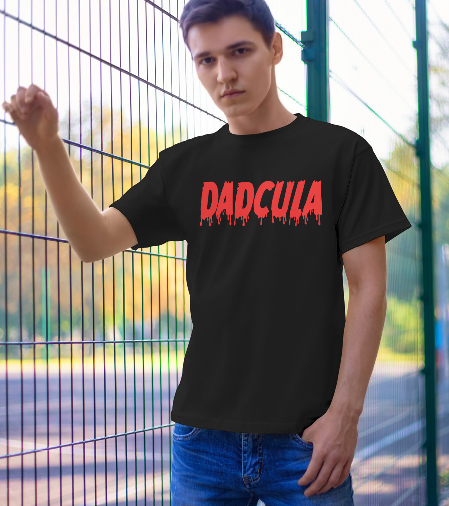 DADCULA Red Spooky Dripping Halloween T-Shirt