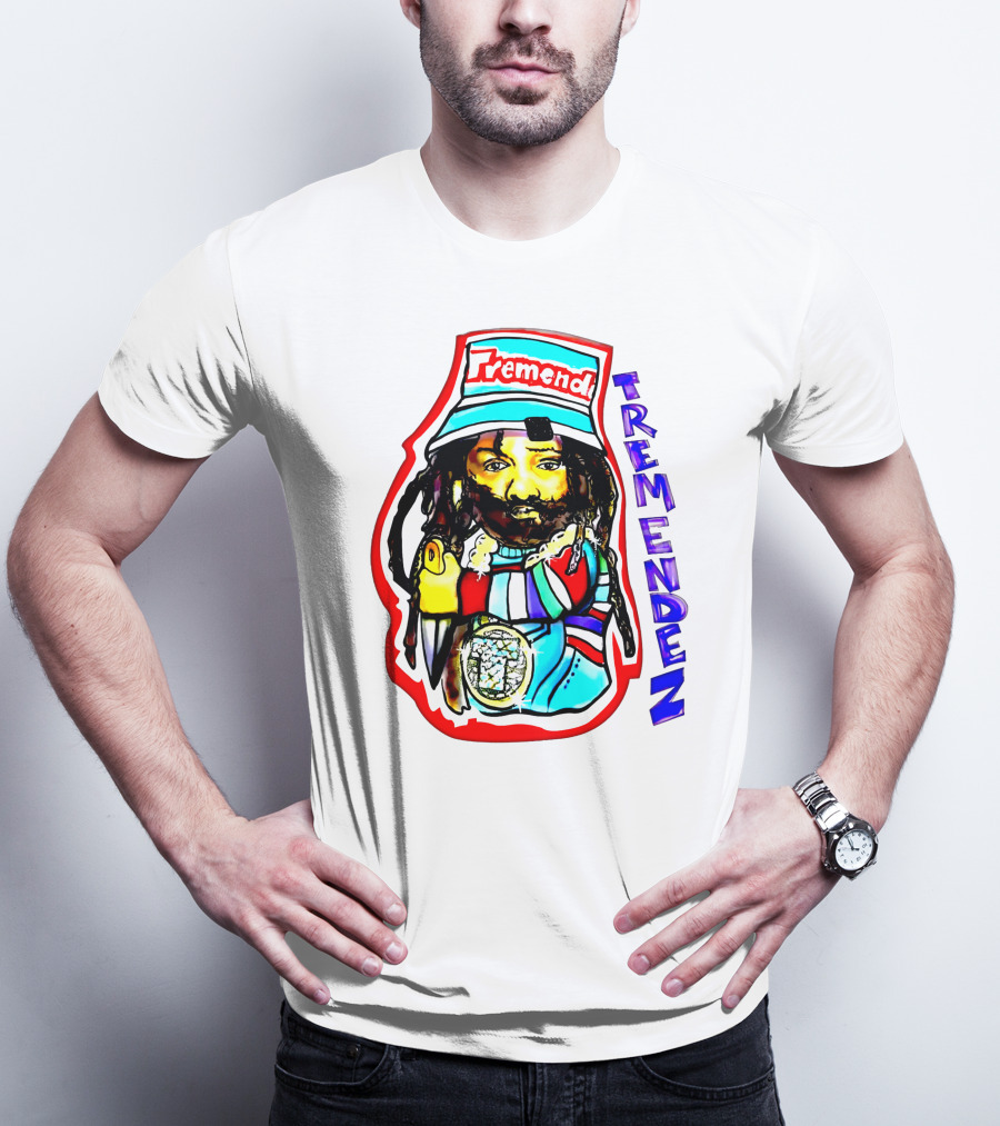 Kanye West Tremendez Tremend Red Blue Colorful T-Shirt
