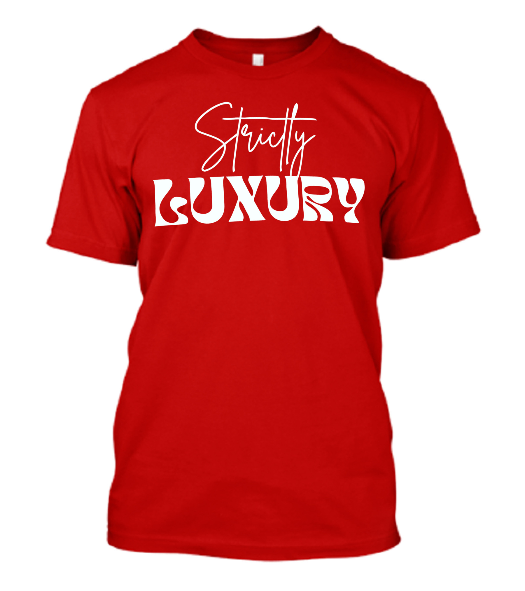 Strictly Luxury Red Cropped T-Shirt