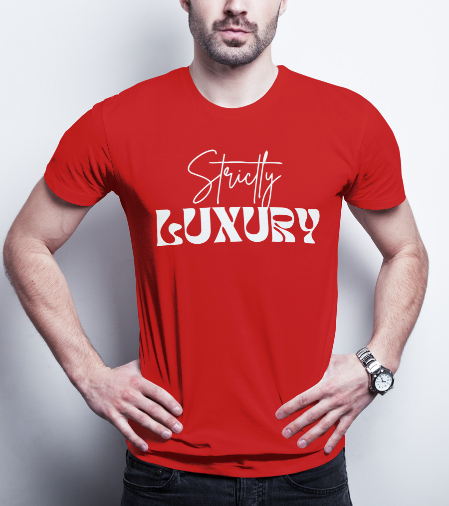 Strictly Luxury Red Cropped T-Shirt