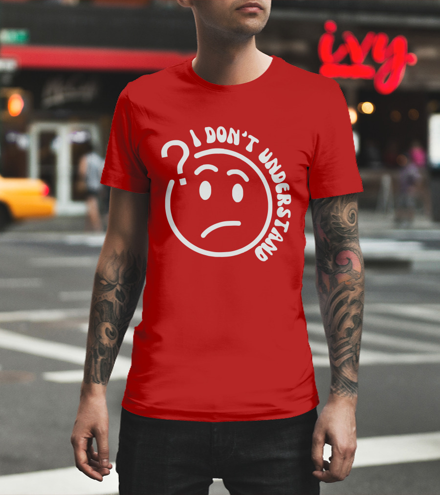 I Don’t Understand Question Mark Face Cropped T-Shirt