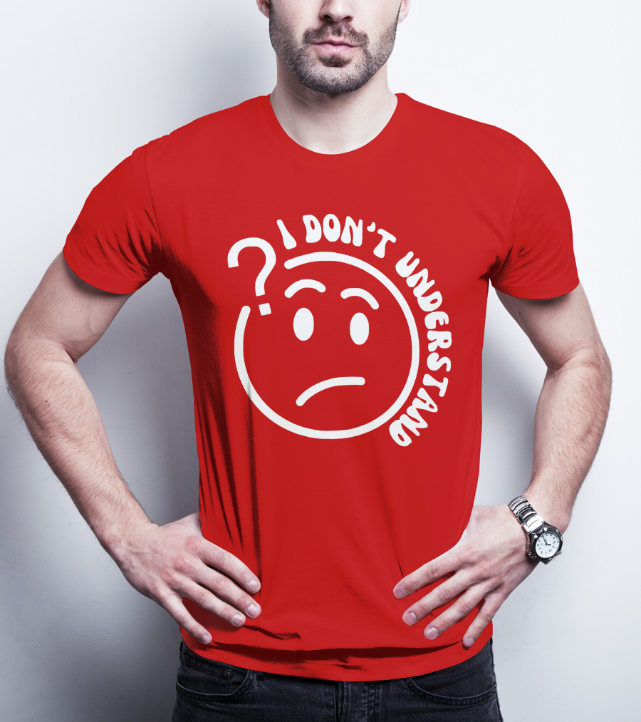 I Don’t Understand Question Mark Face Cropped T-Shirt