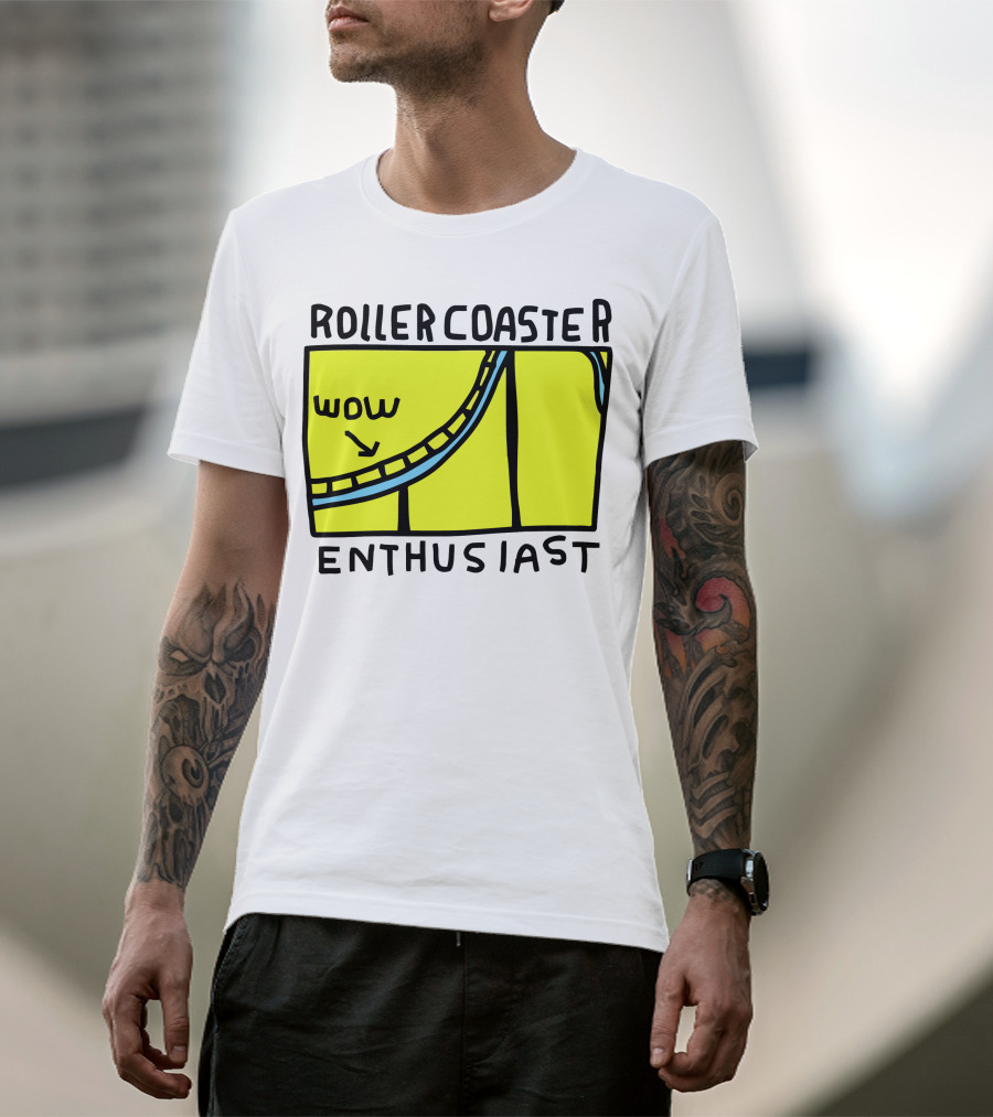 Roller Coaster Enthusiast Wow T-Shirt