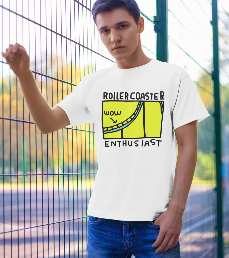 Roller Coaster Enthusiast Wow T-Shirt