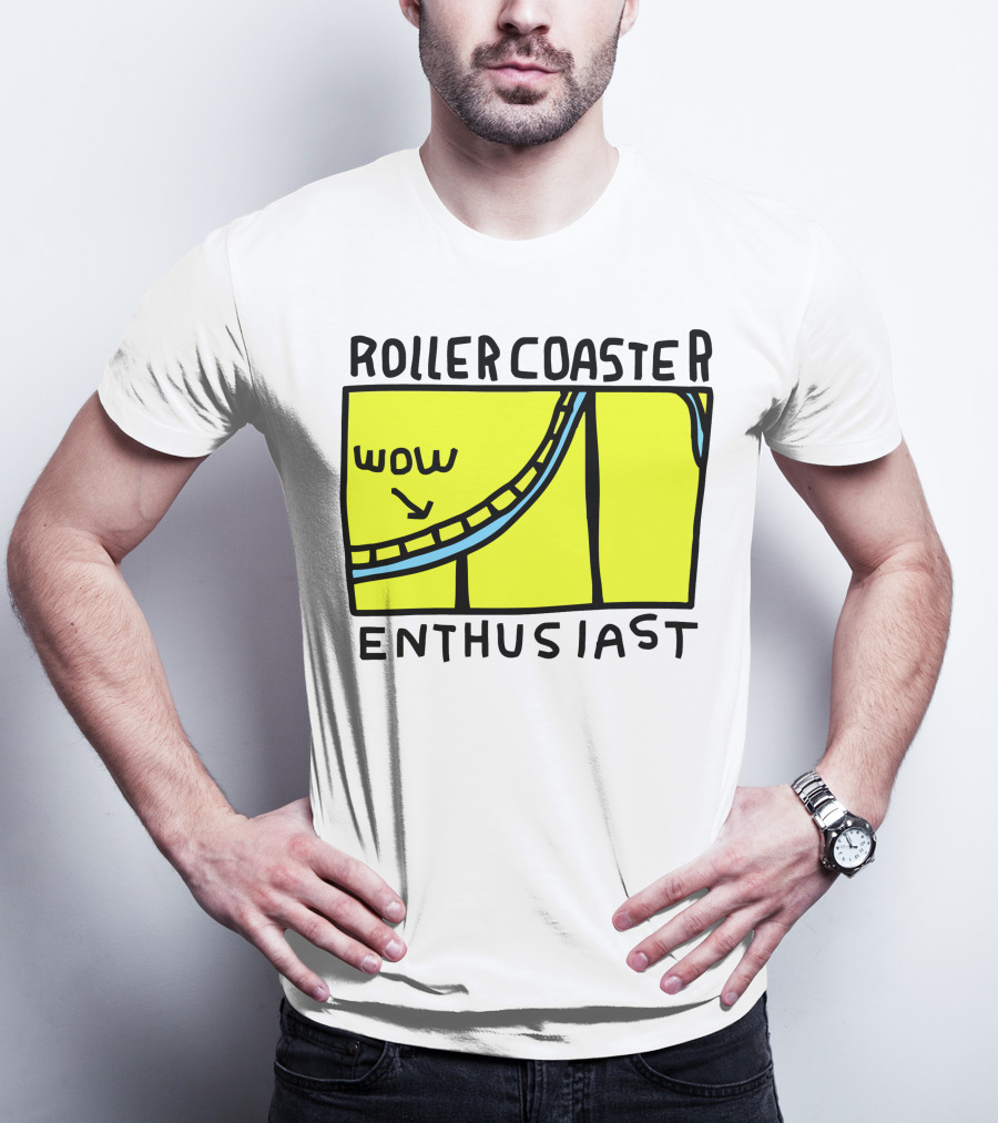 Roller Coaster Enthusiast Wow T-Shirt