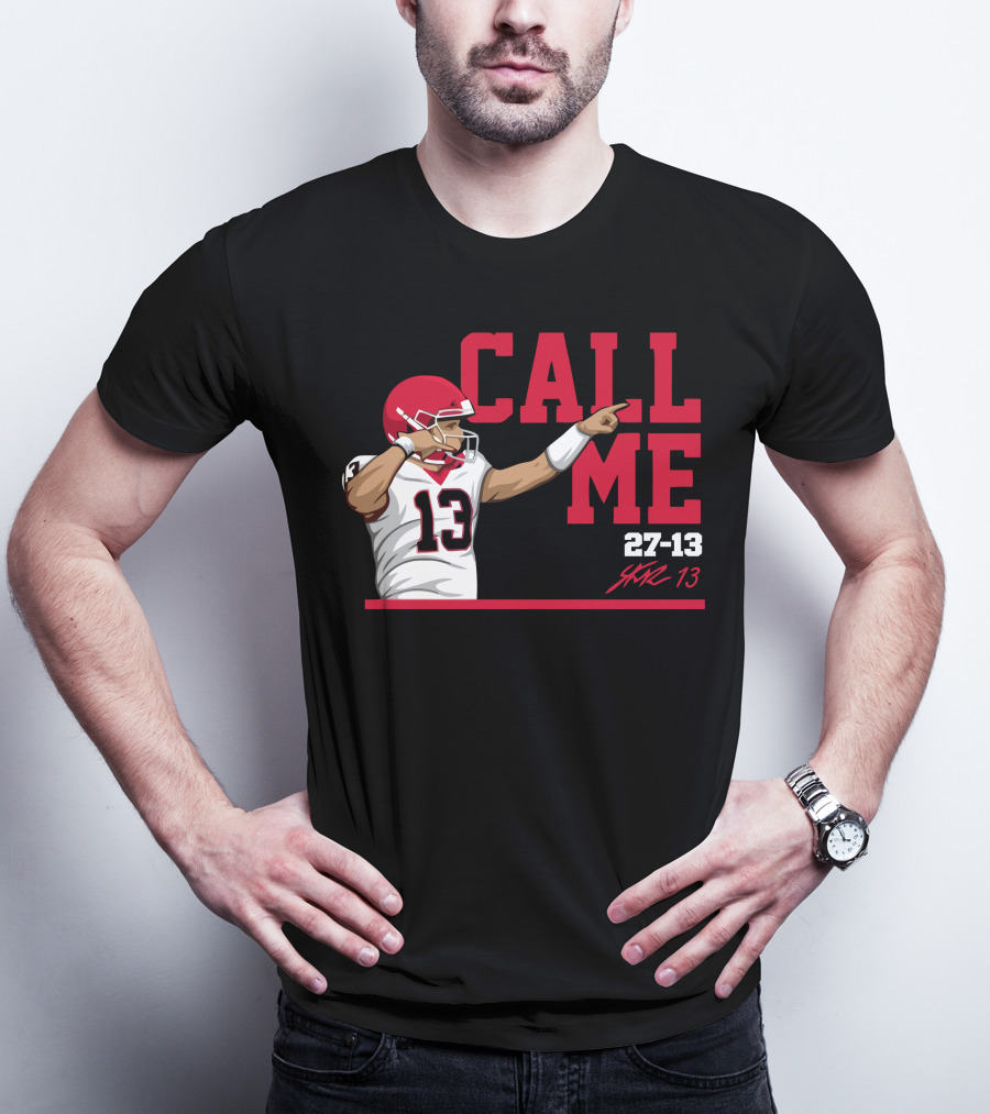 Call Me 13 Stetson Bennett X The Players Trunk 27-13 T-Shirt