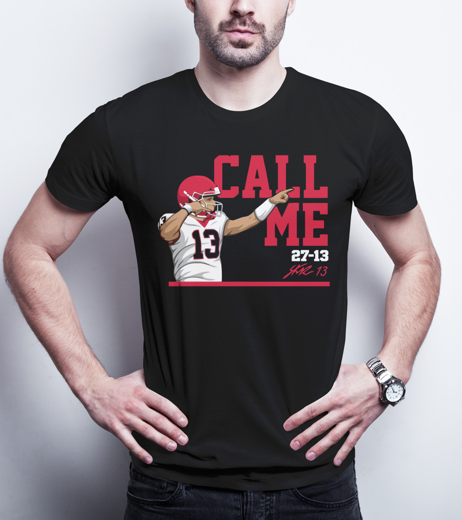 Call Me Stetson Bennett 27-13 Player Number 13 Football T-Shirt