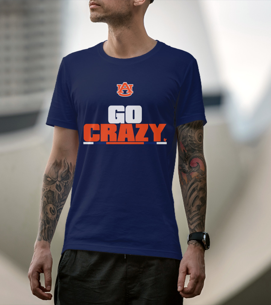 Auburn University Go Crazy Football Tigers T-Shirt