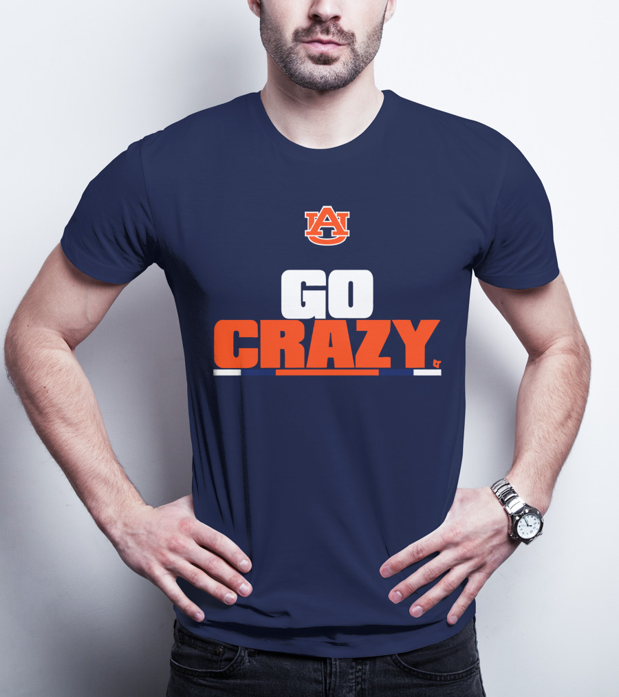 Auburn University Go Crazy Football Tigers T-Shirt