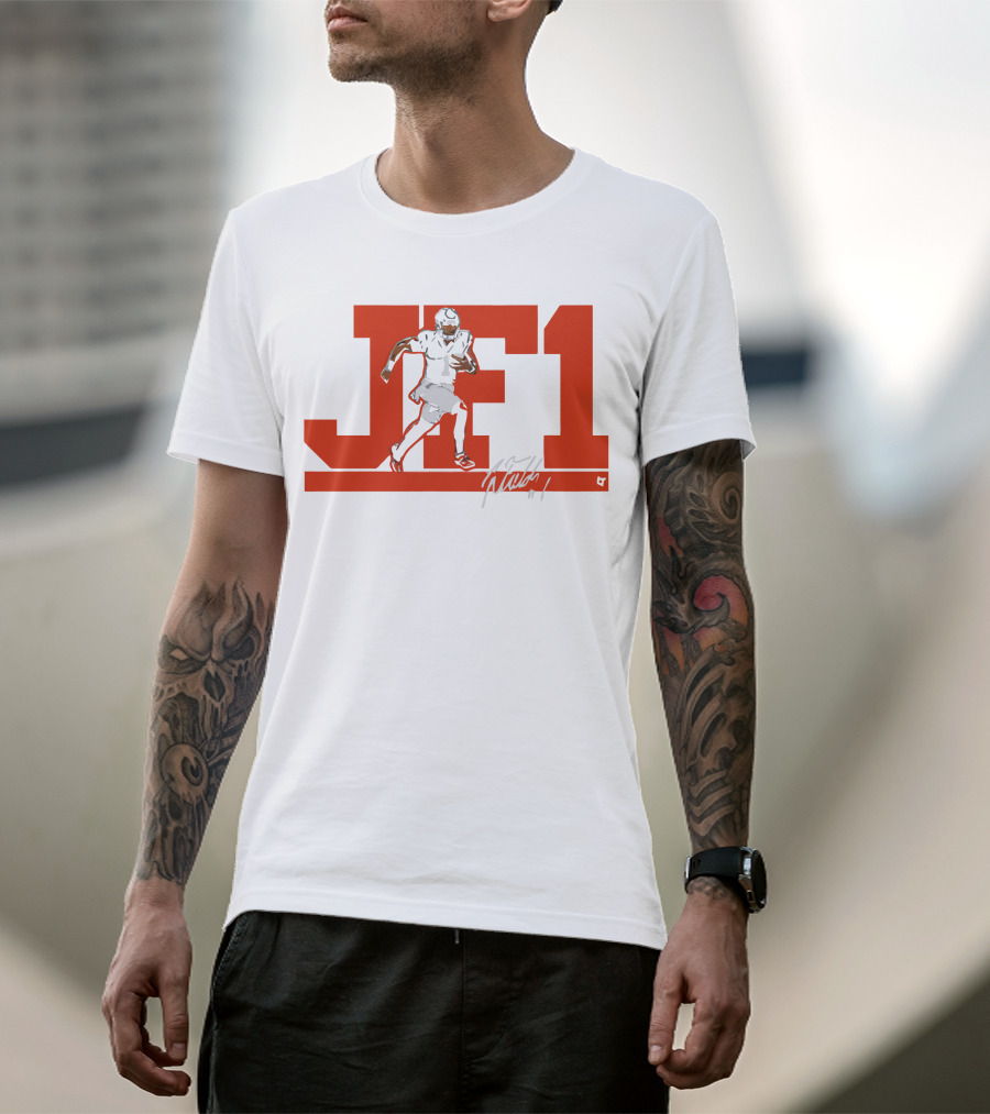 JF1 Justin Fields Football Signature T-Shirt
