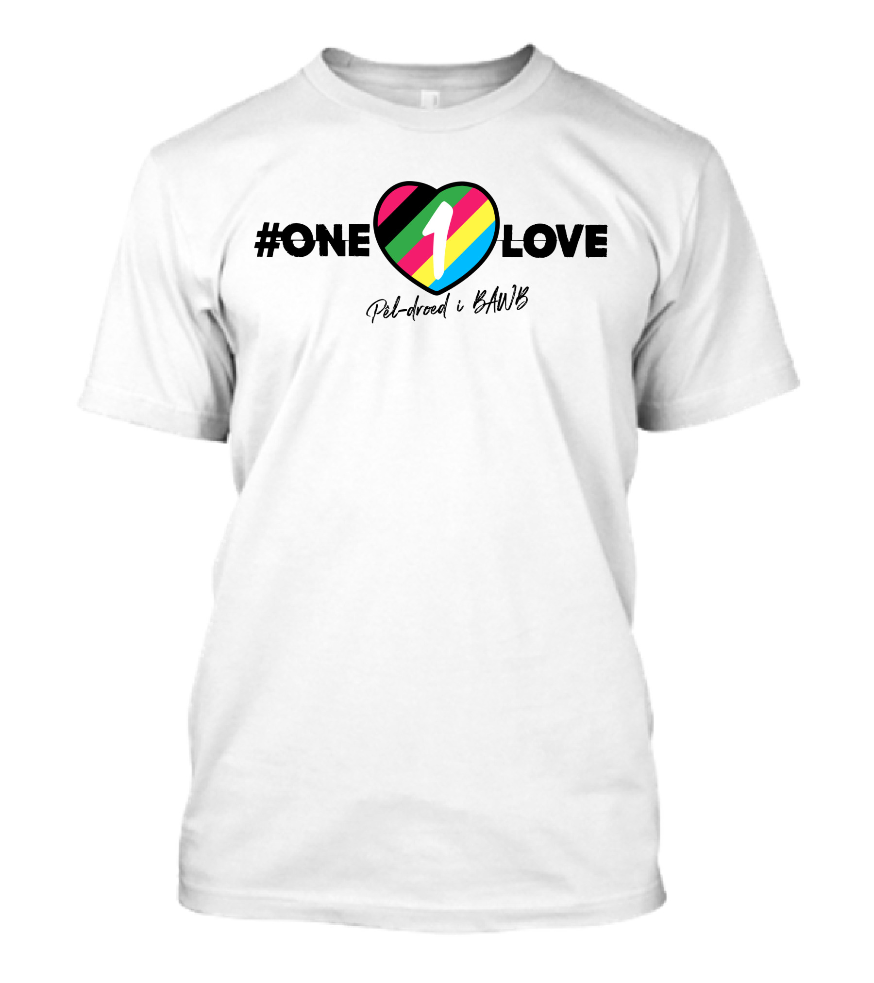 One1Love Pêl-droed I Bawb T-Shirt