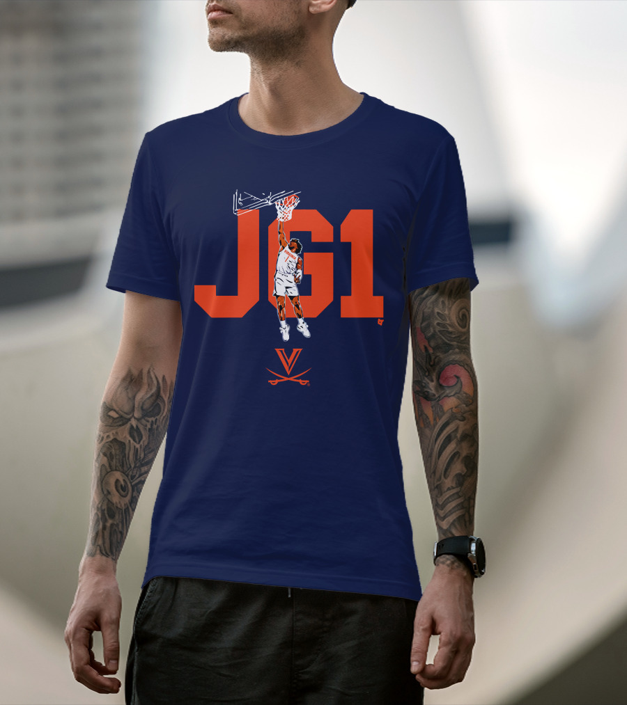 Virginia Basketball Jayden Gardner JG1 Dunk T-Shirt