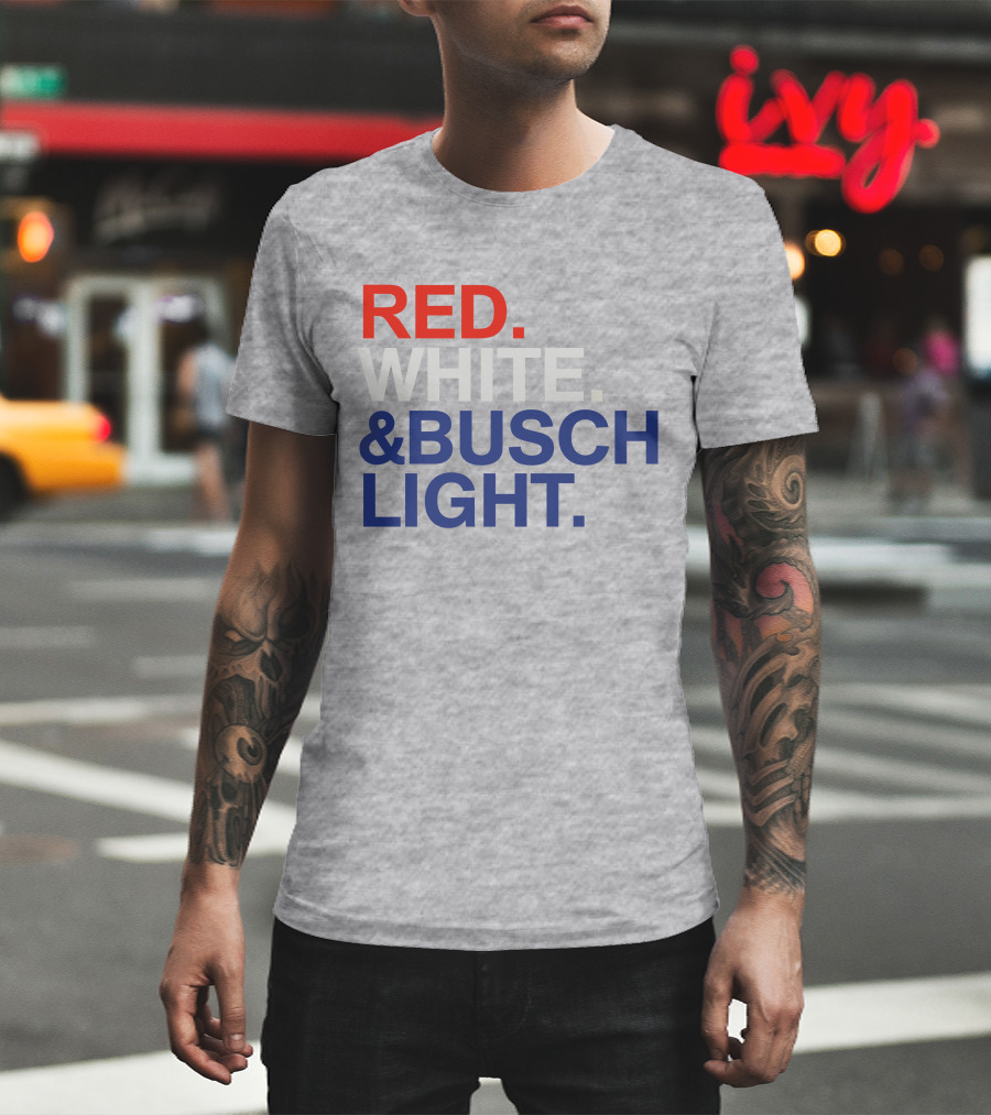 Rodney Davis Red White And Busch Light T-Shirt