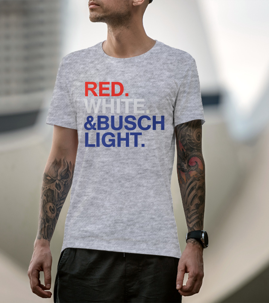 Rodney Davis Red White And Busch Light T-Shirt