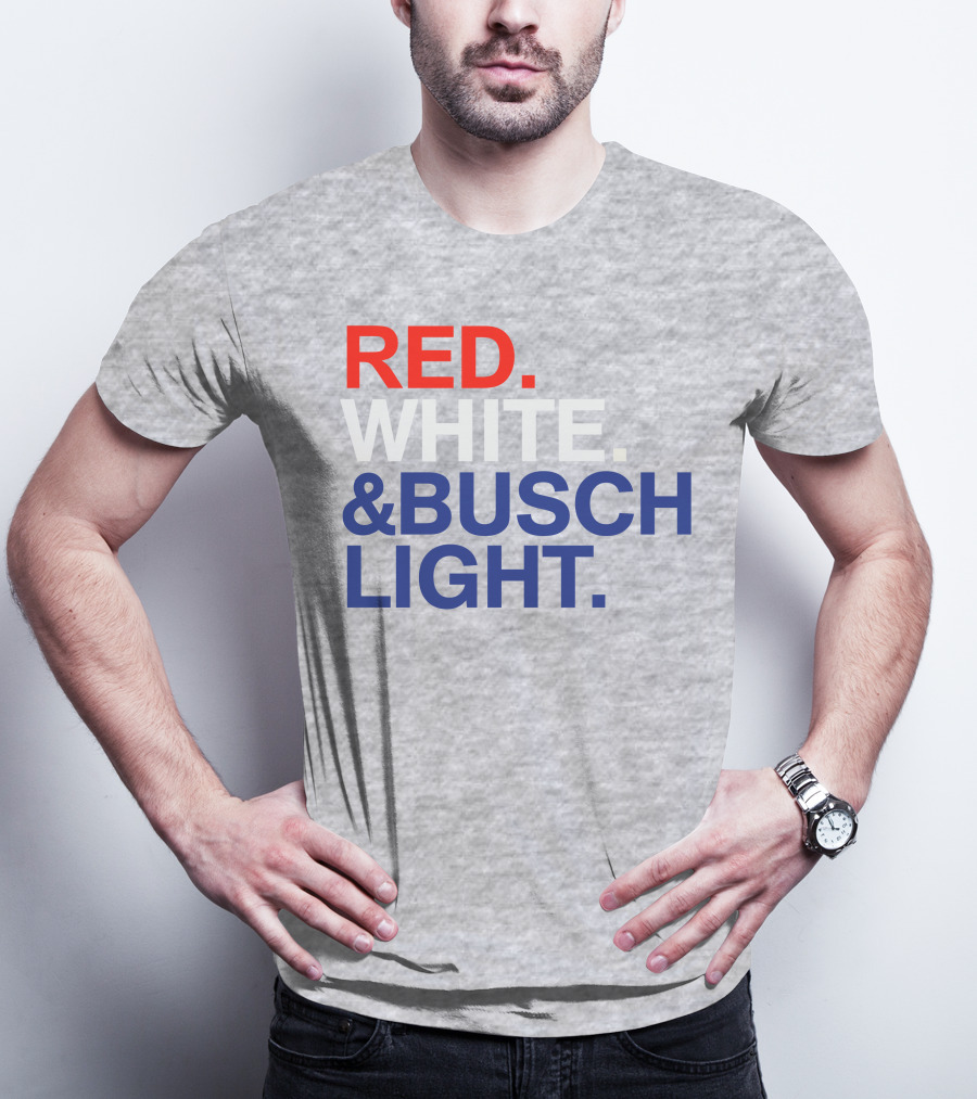 Rodney Davis Red White And Busch Light T-Shirt
