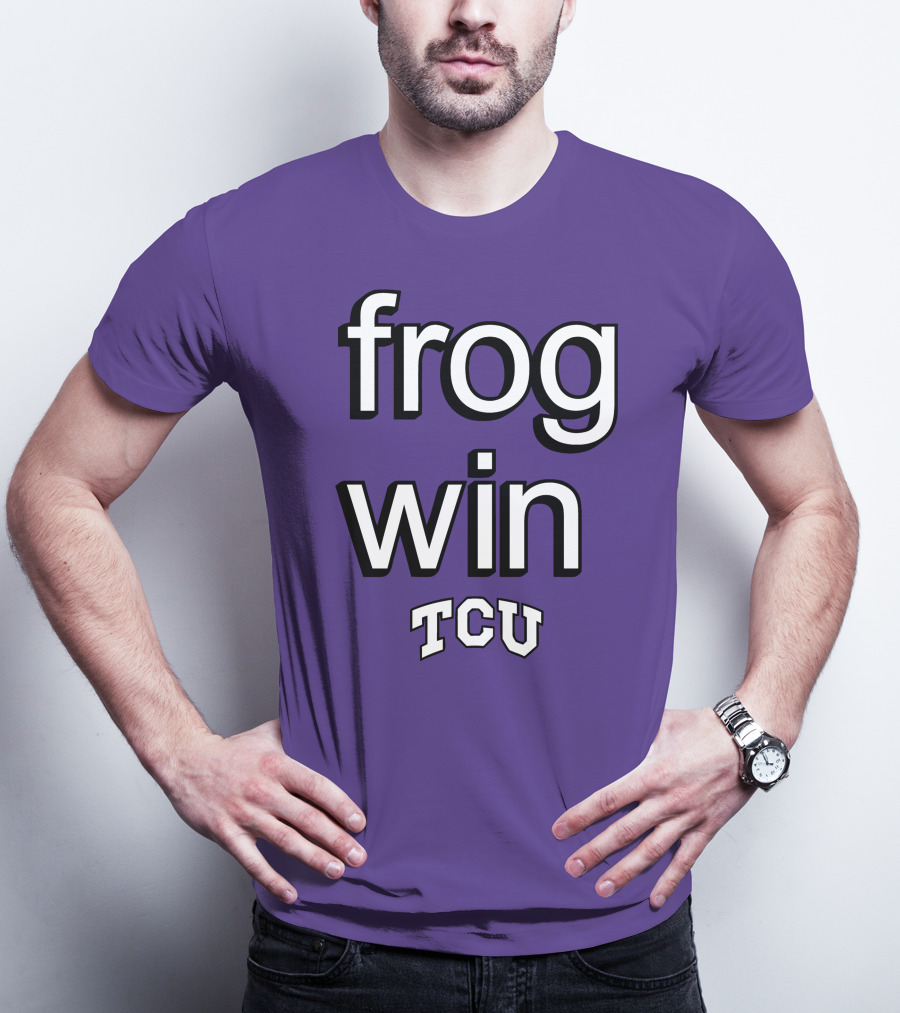 Frog Win TCU Football T-Shirt