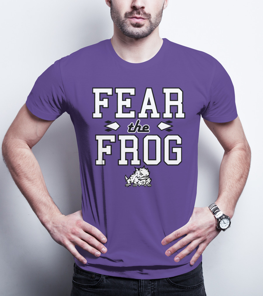 Fear The Frog TCU Football Horned Frog Spirit T-Shirt