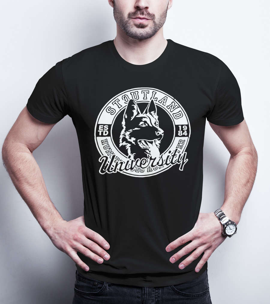 Stoutland University Estd 1984 Dog T-Shirt
