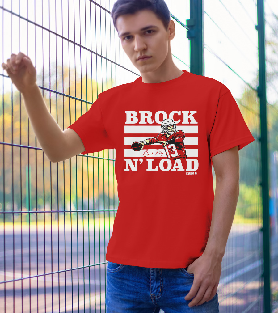 BROCK PURDY BROCK N LOAD NFLPA Football T-Shirt
