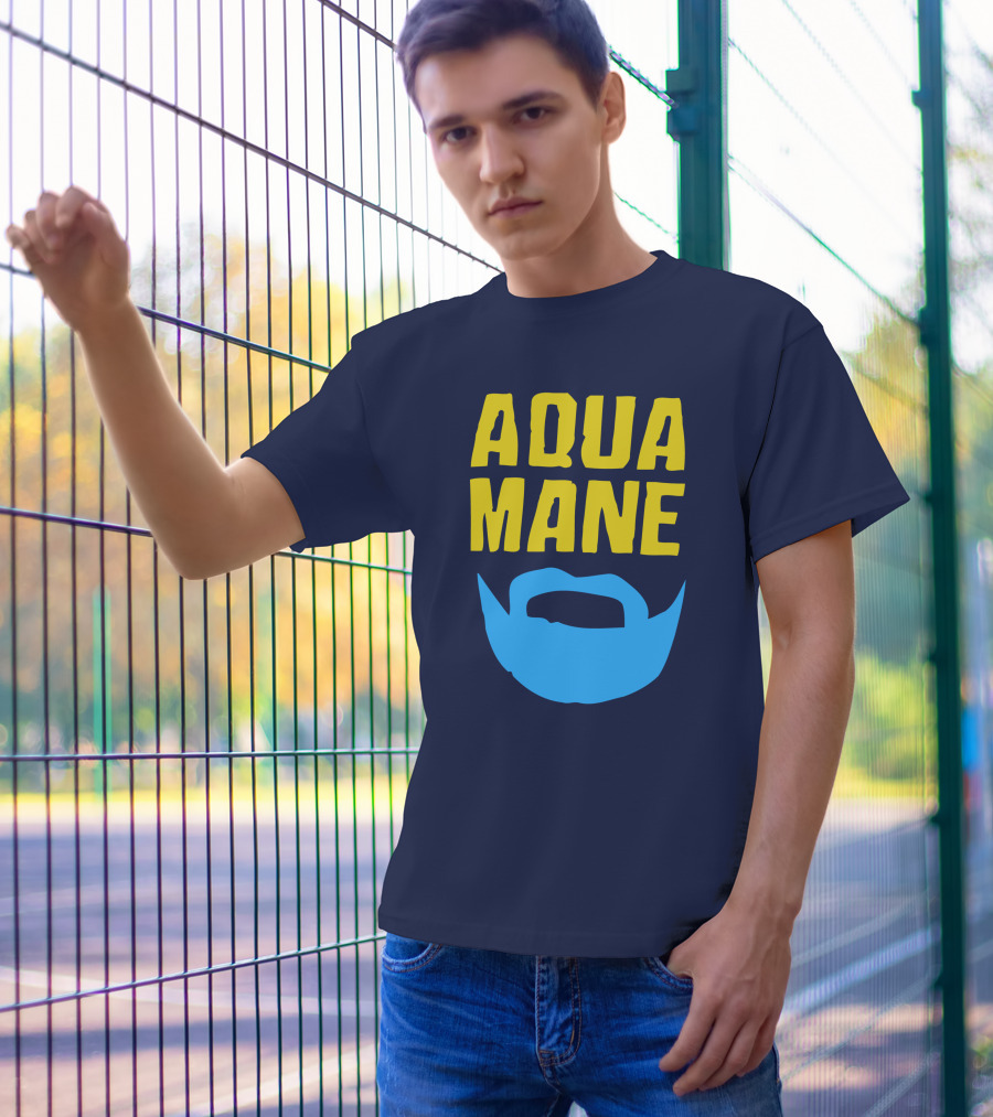Aqua Mane Steven Adams Beard T-Shirt