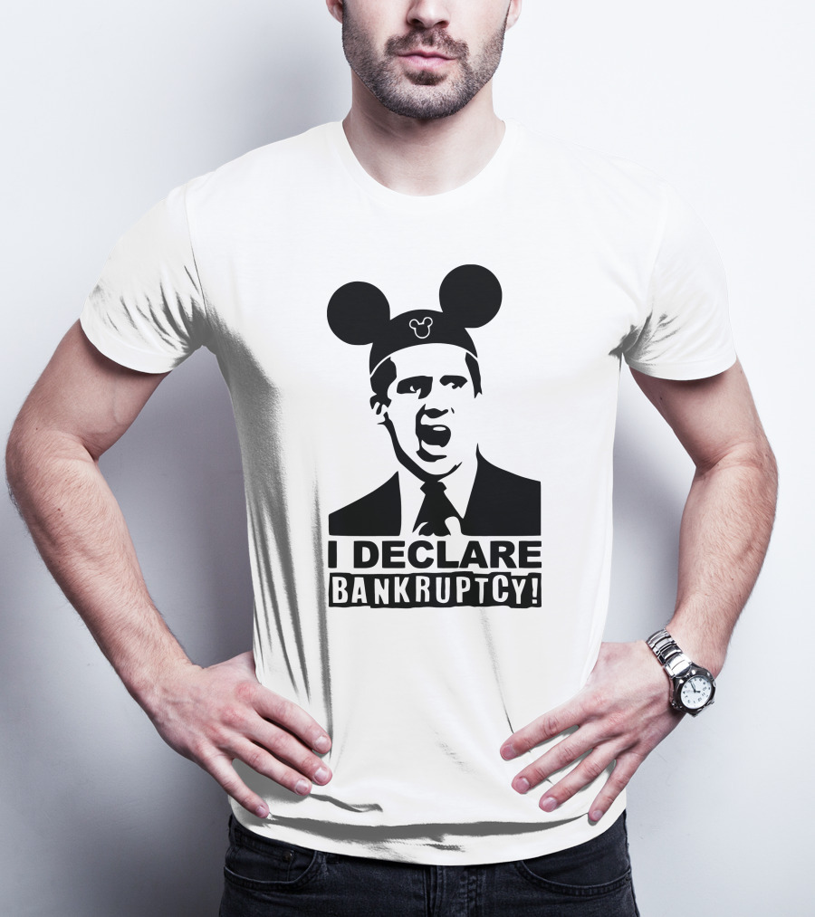 I Declare Bankruptcy Parody With Mickey Ears T-Shirt