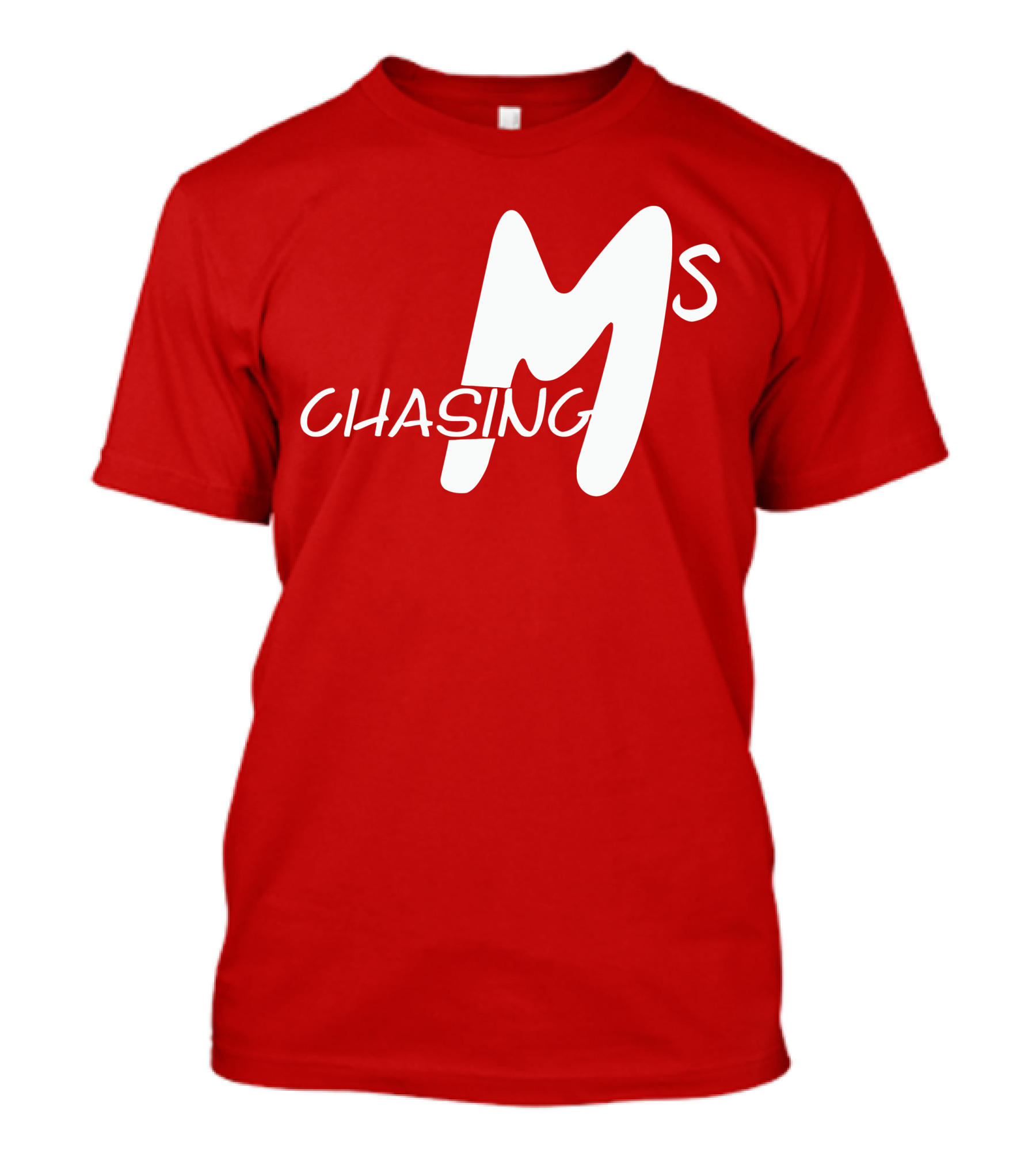 Chasing Ms Retro Style Bold Red T-Shirt