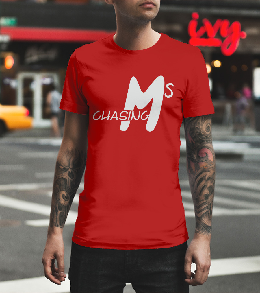 Chasing Ms Retro Style Bold Red T-Shirt