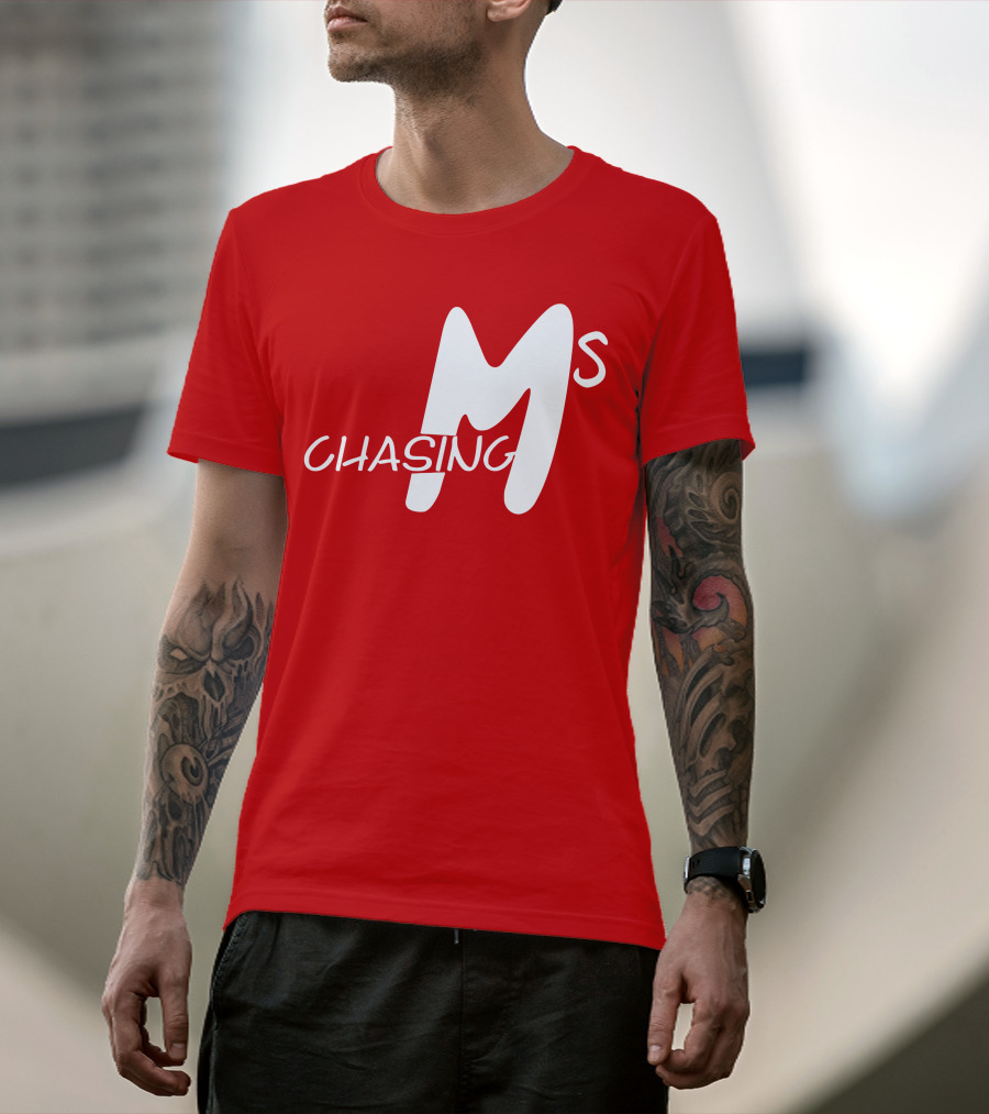 Chasing Ms Retro Style Bold Red T-Shirt