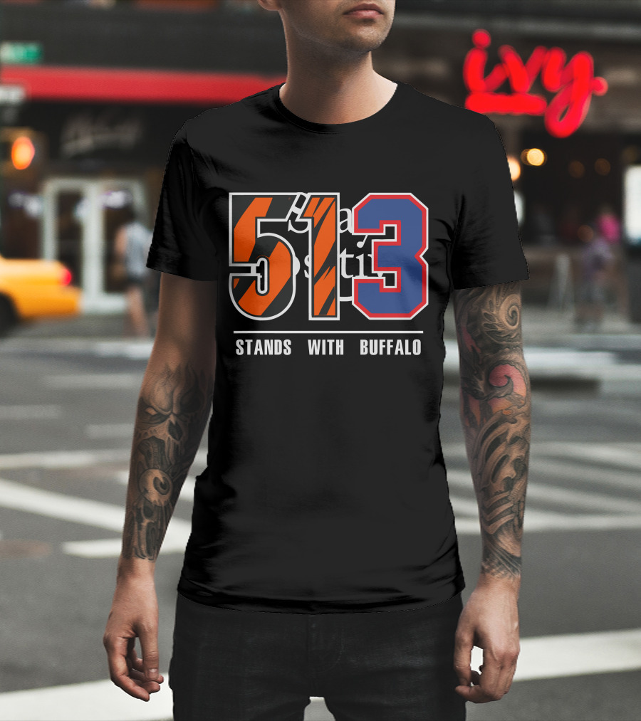513 Stands With Buffalo Bengals 513 Meaning T-Shirt