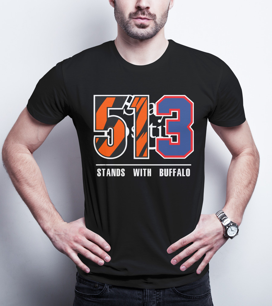 513 Stands With Buffalo Bengals 513 Meaning T-Shirt