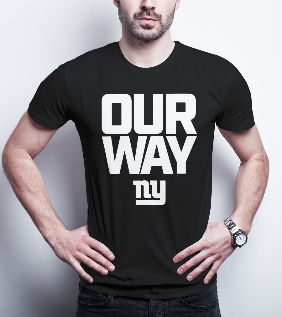OUR WAY NY Giants Football T-Shirt