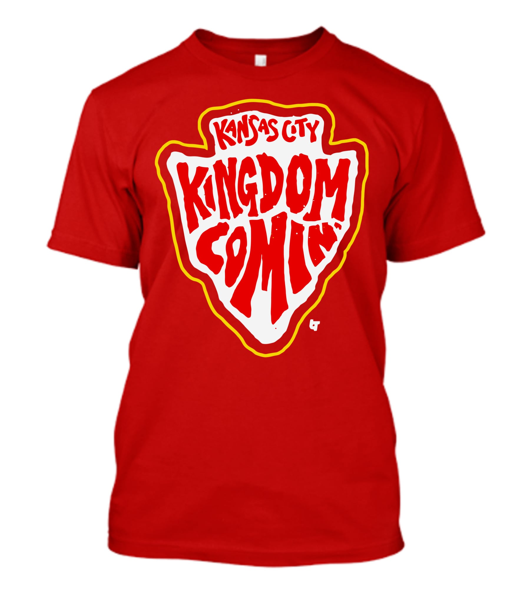 Kansas City Kingdom Comin' Red Shield T-Shirt