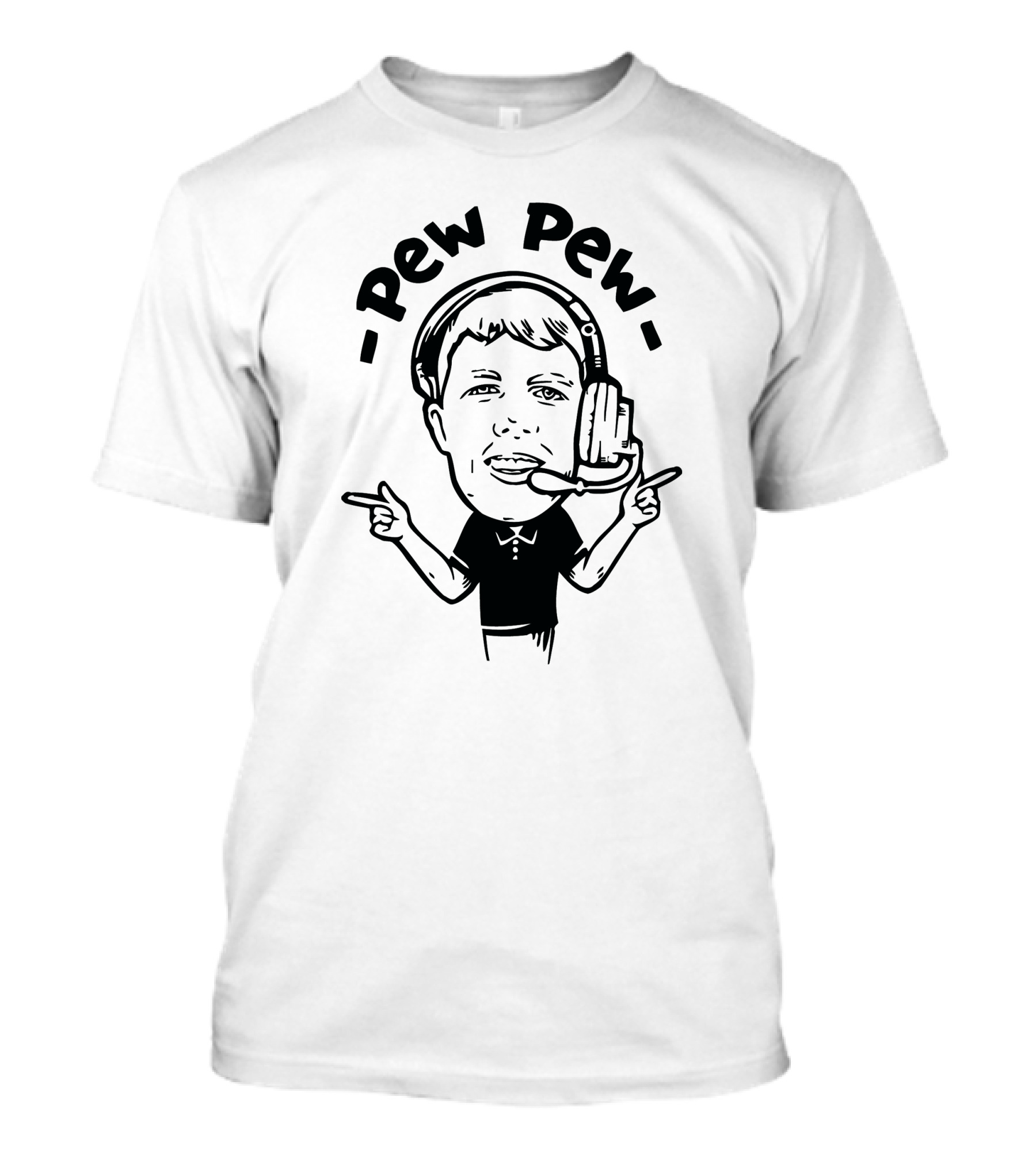 Pew Pew Headset Spokesmasters T-Shirt