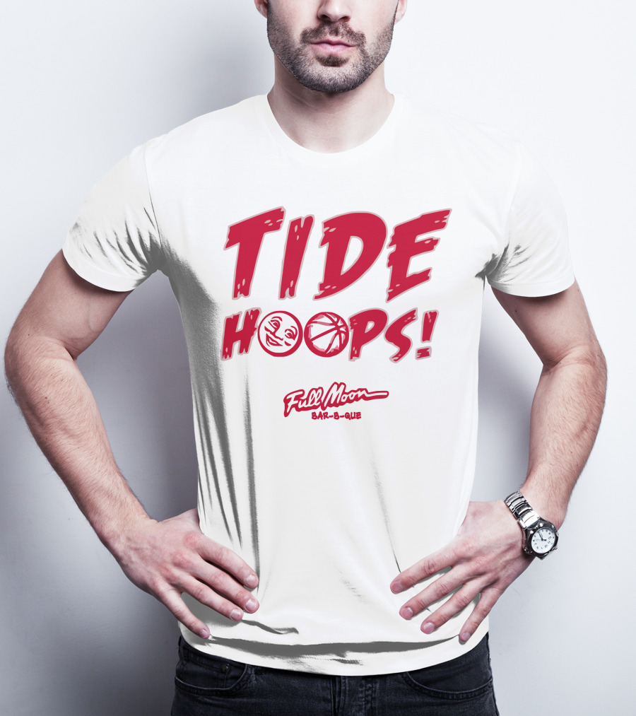 Tide Hoops Full Moon Bar-B-Que Basketball Event T-Shirt