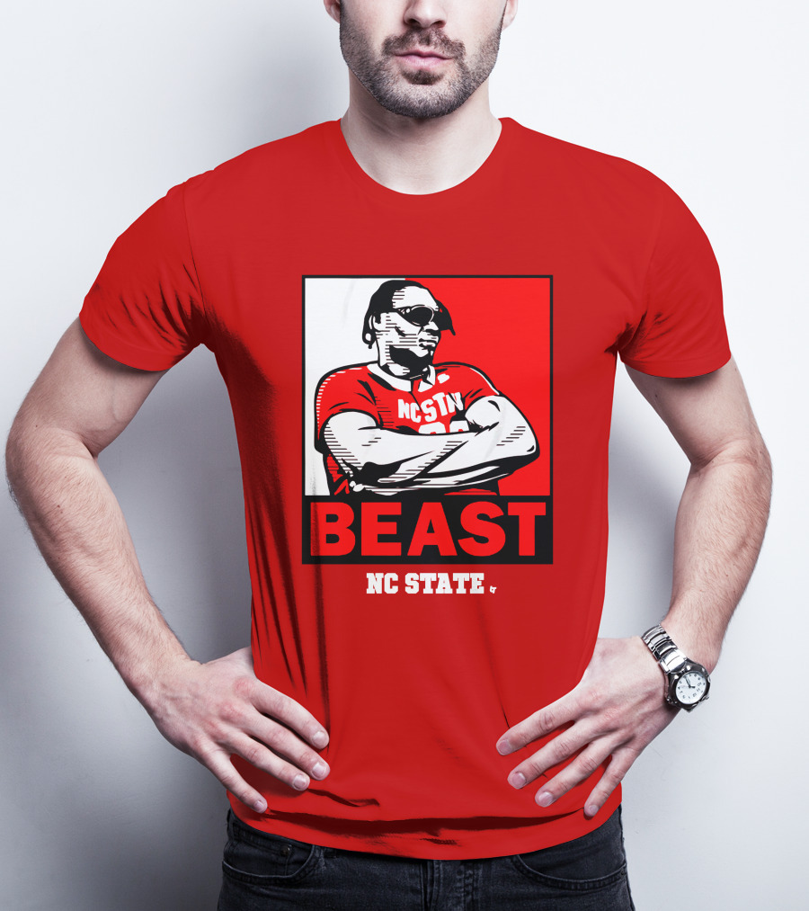 NC State Basketball DJ Burns Beast Shades T-Shirt
