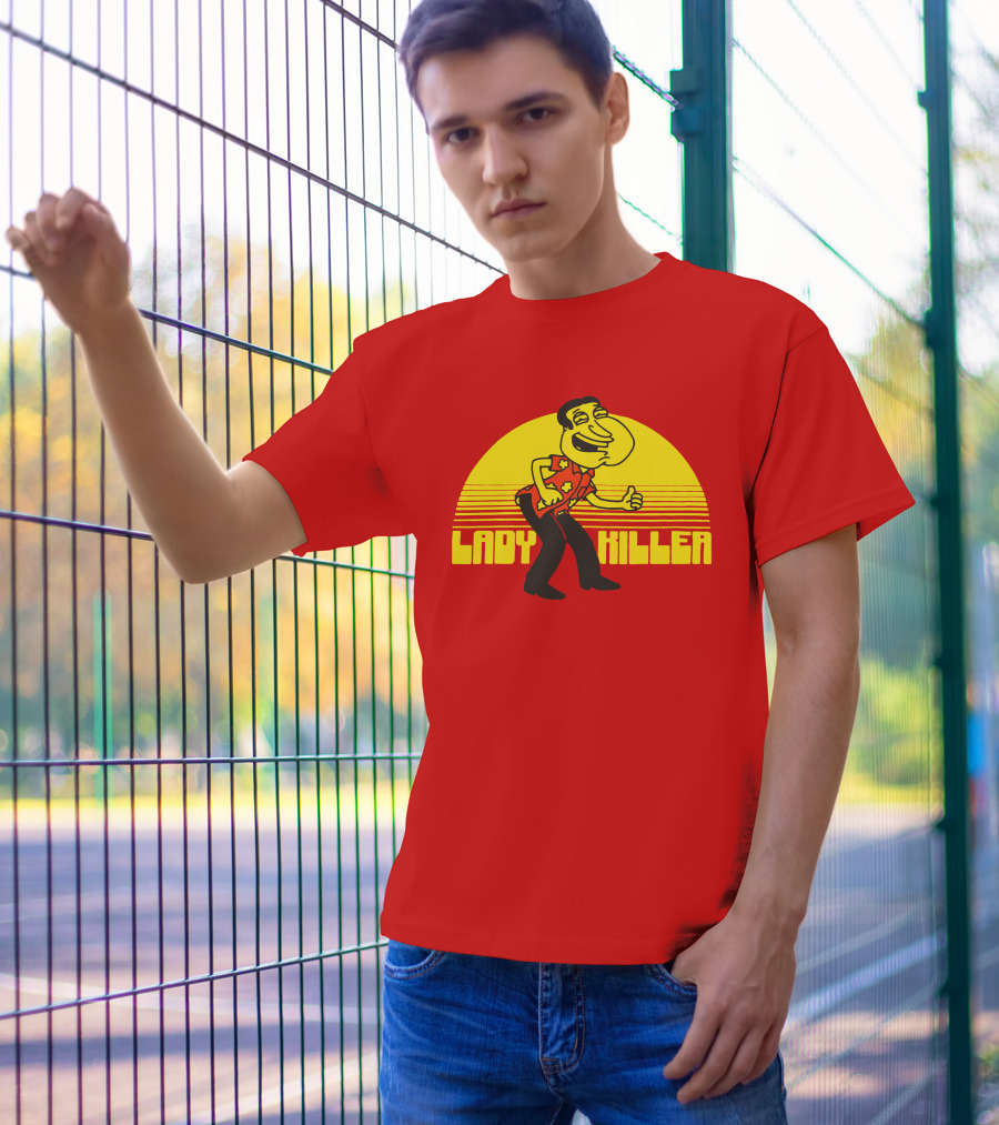 Lady Killer Quagmire Retro Sunset T-Shirt