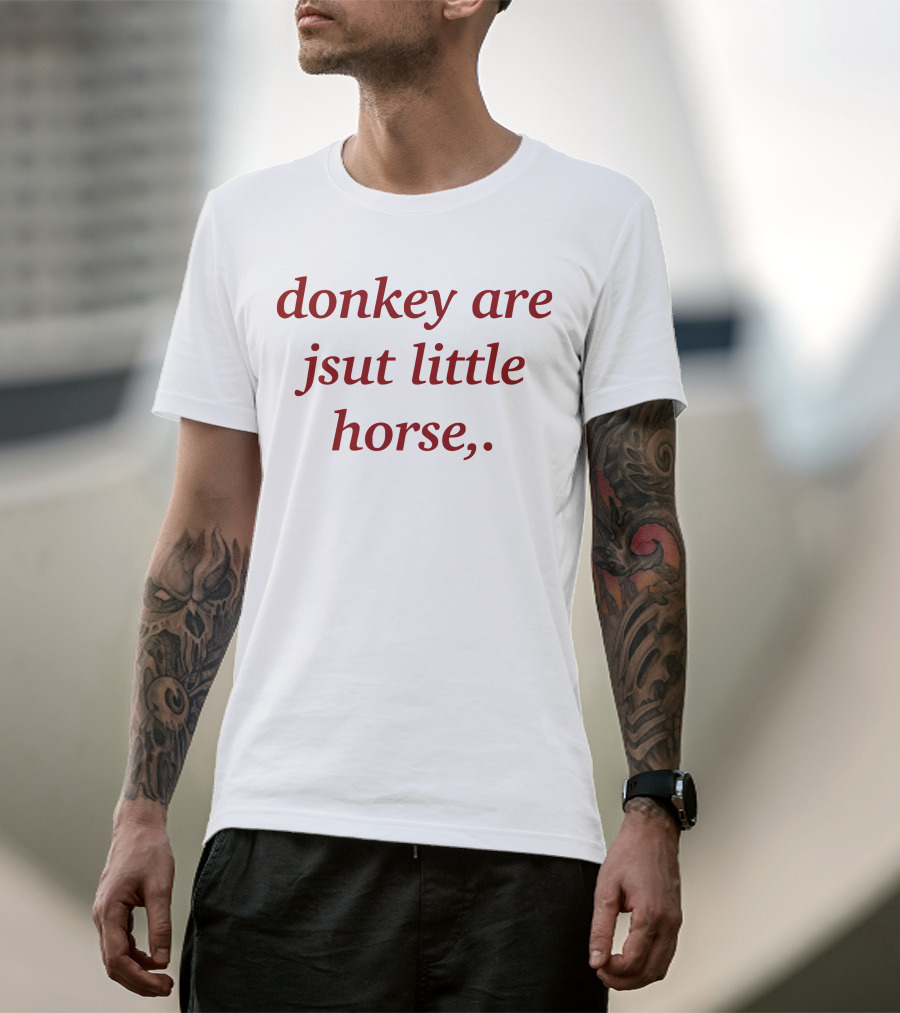 Donkey Are Jsut Little Horse T-Shirt