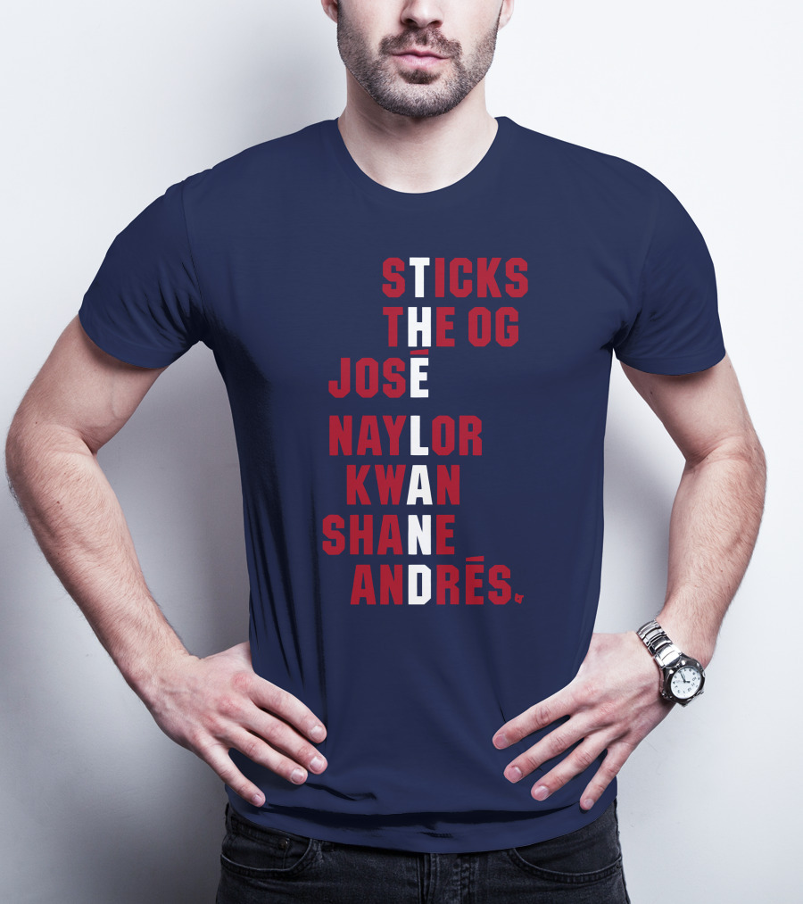 STICKS THE OG JOSE NAYLOR KWAN SHANE ANDRÉS THE LAND NAMES T-Shirt