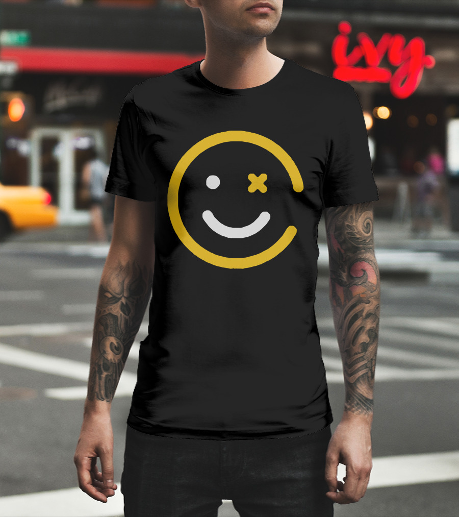 Happy Punch Winking Face Emoji T-Shirt