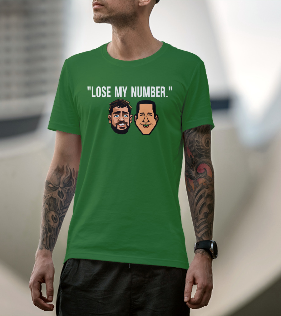 Lose My Number Aaron Rodgers Adam Schefter T-Shirt