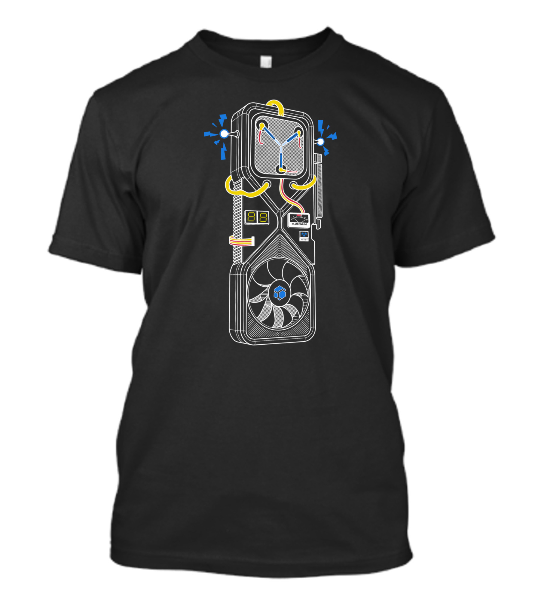 Flux Capacitor Graphics Card 3080 Fusion T-Shirt