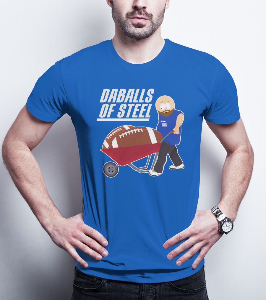 Daballs Of Steel Wheelbarrow Football Carrying Soccer Player T-Shirt